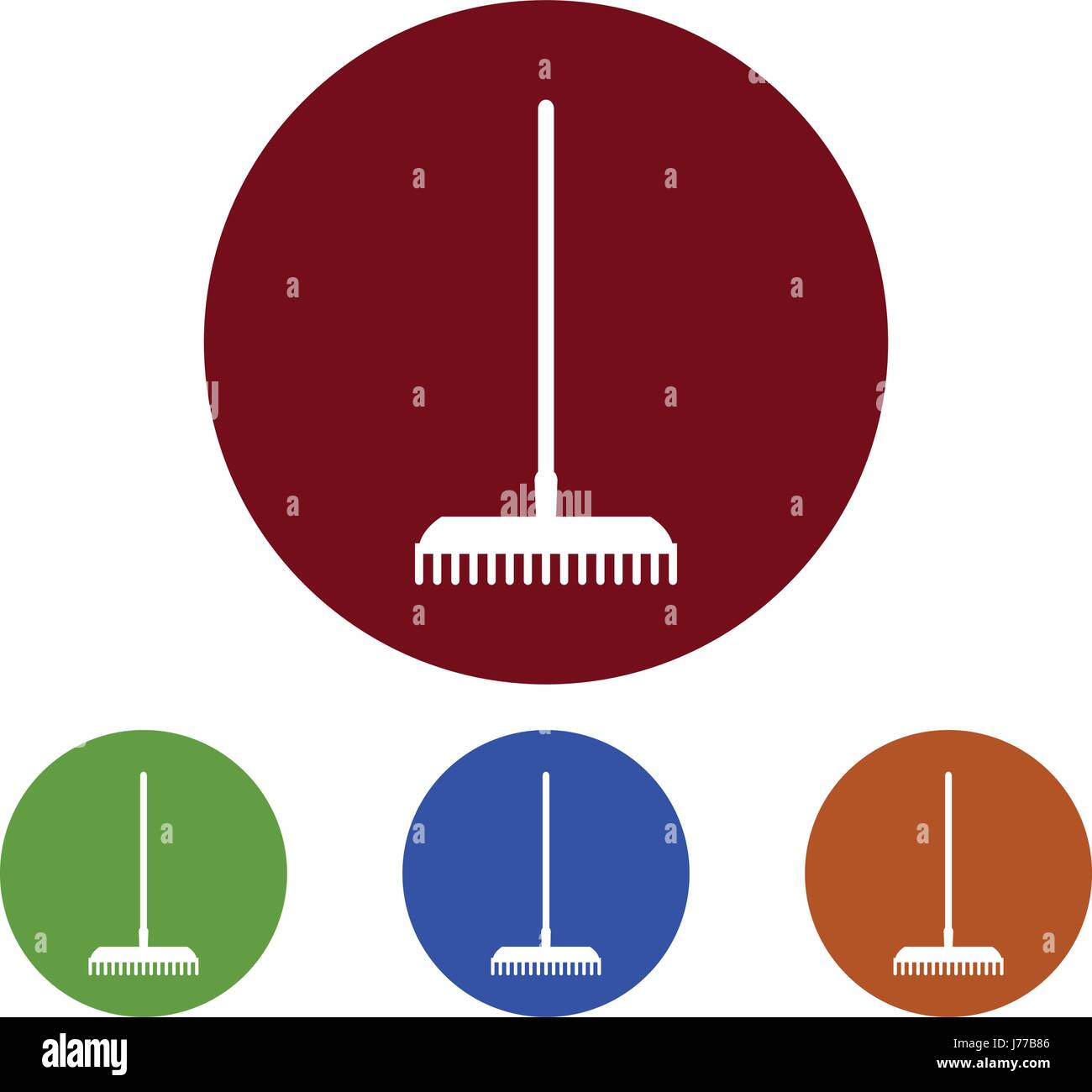 Rake icon set Stock Vector Image & Art - Alamy