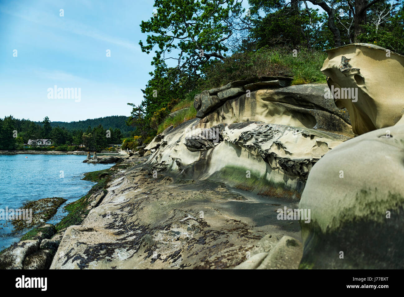 Rock formation series - Beautiful sandstone rock formation closeup near ...