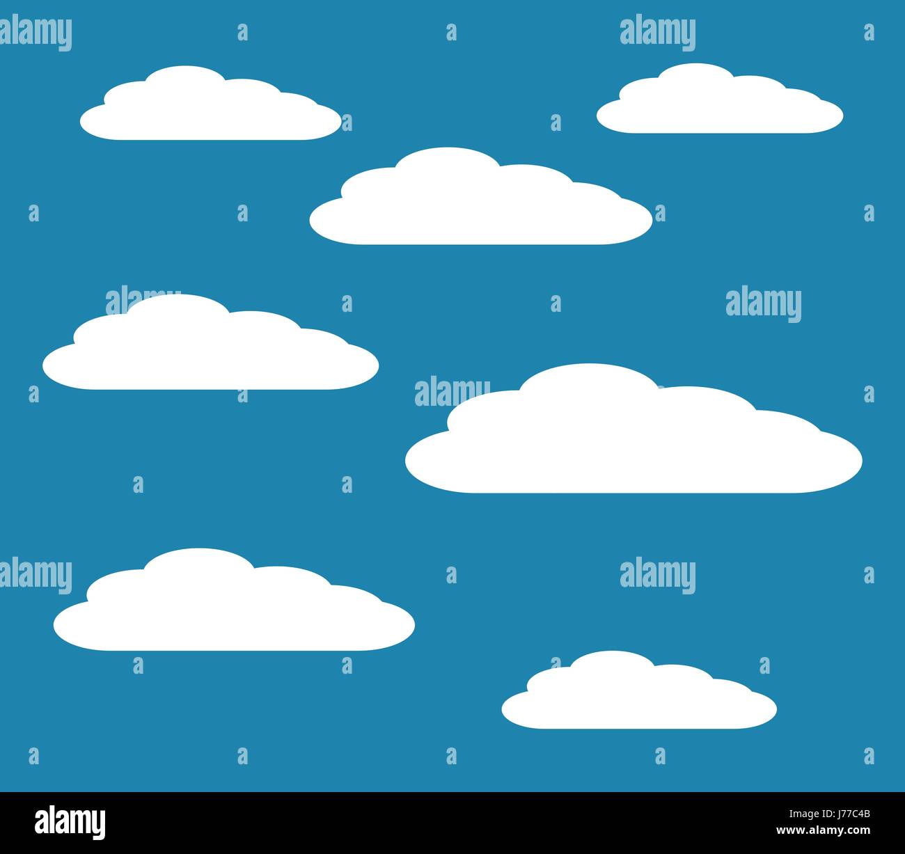 Clouds in the sky Stock Vector Image & Art - Alamy