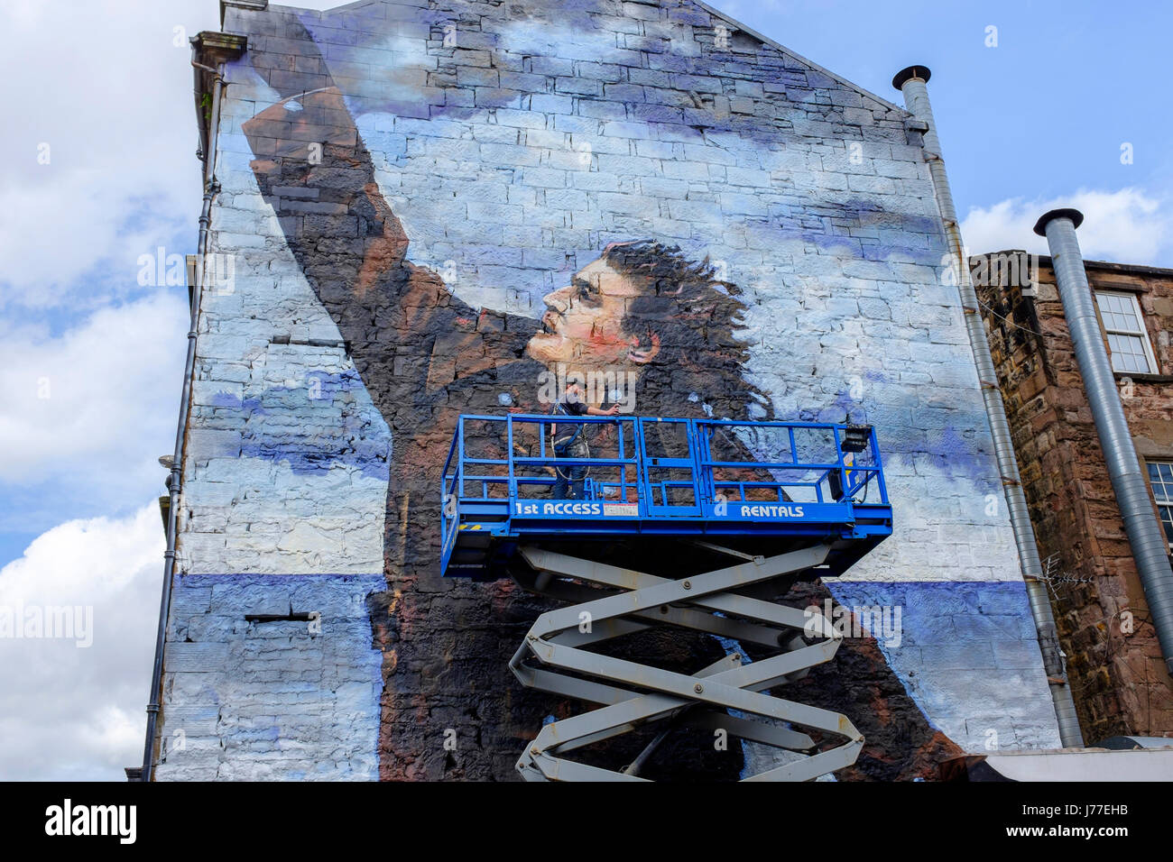 Billy connolly glasgow mural hi-res stock photography and images - Alamy
