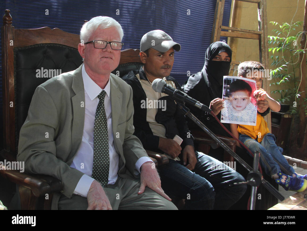Rana Asif Habib, social worker holding a press conference to brief ...