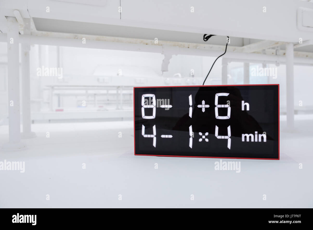 Halle, Germany. 23rd May, 2017. The clock named "Albert Clock" at the ...