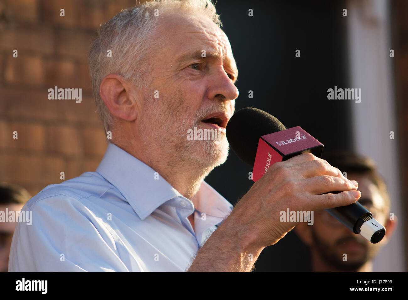 Jeremy Corbyn And John Prescott Campaign In Zebedees Yard In The Days