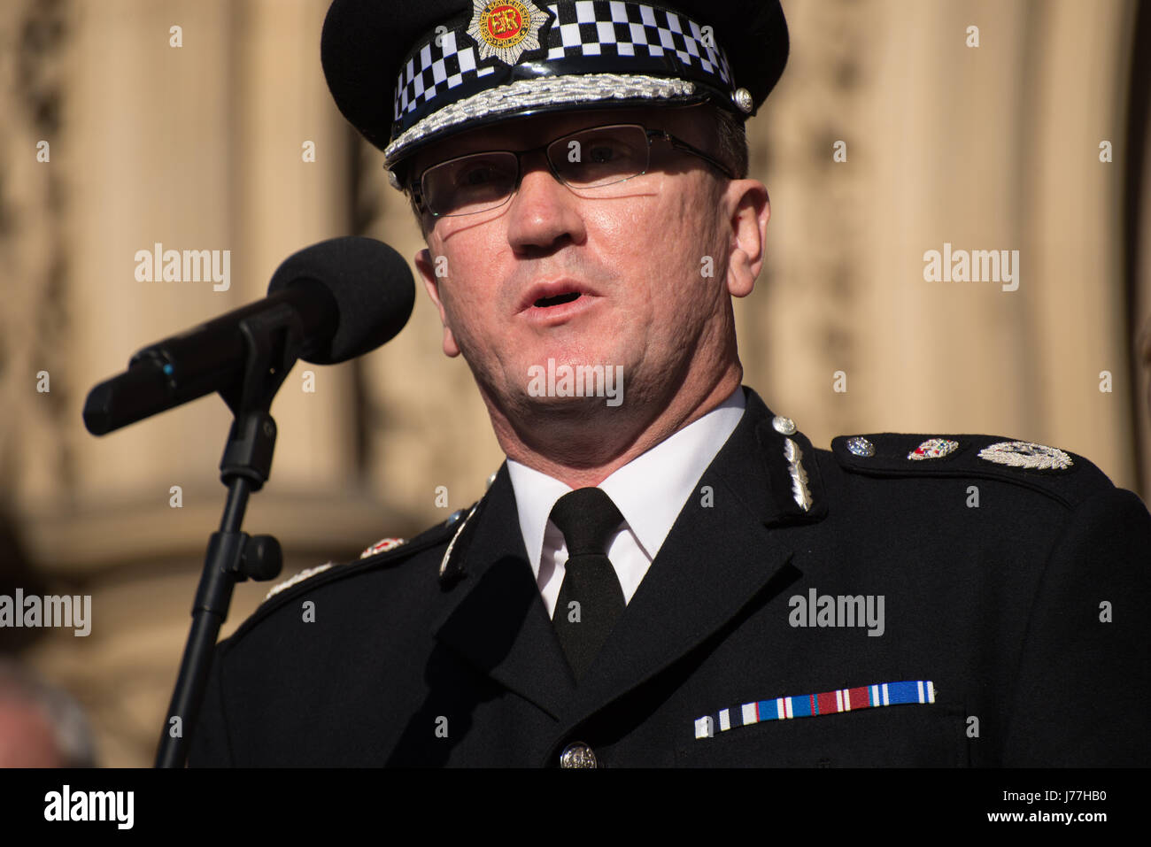Manchester, UK. 23rd May, 2017. Ian Hopkins, Chief Constable of Greater ...