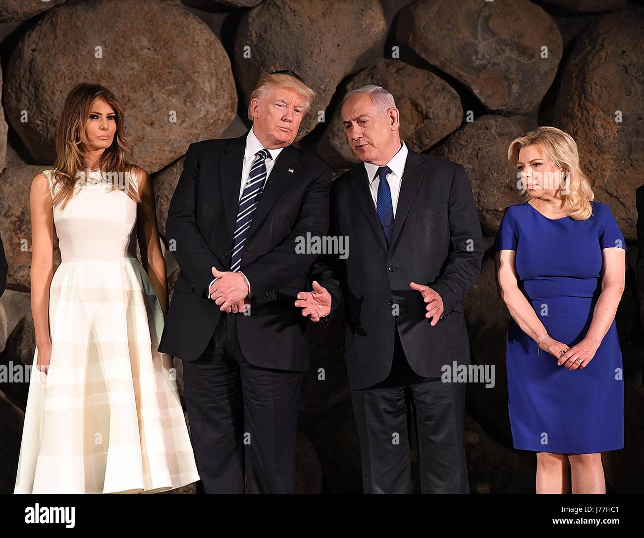 U.S. President Donald Trump listens to Israeli Prime Minister Benjamin ...