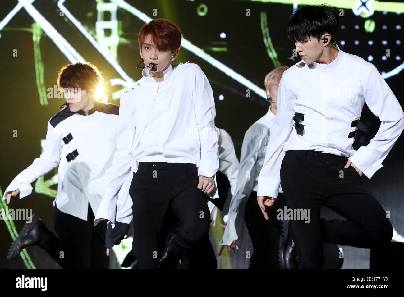 S. Korean boy group Seventeen South Korean boy group Seventeen performs ...