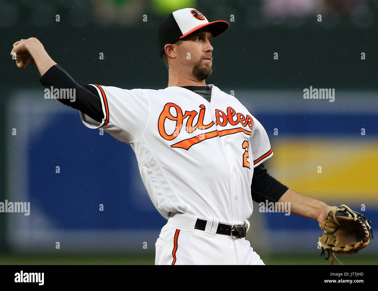 Baltimore, Maryland, USA. 23rd May, 2017. Baltimore Orioles shortstop J ...
