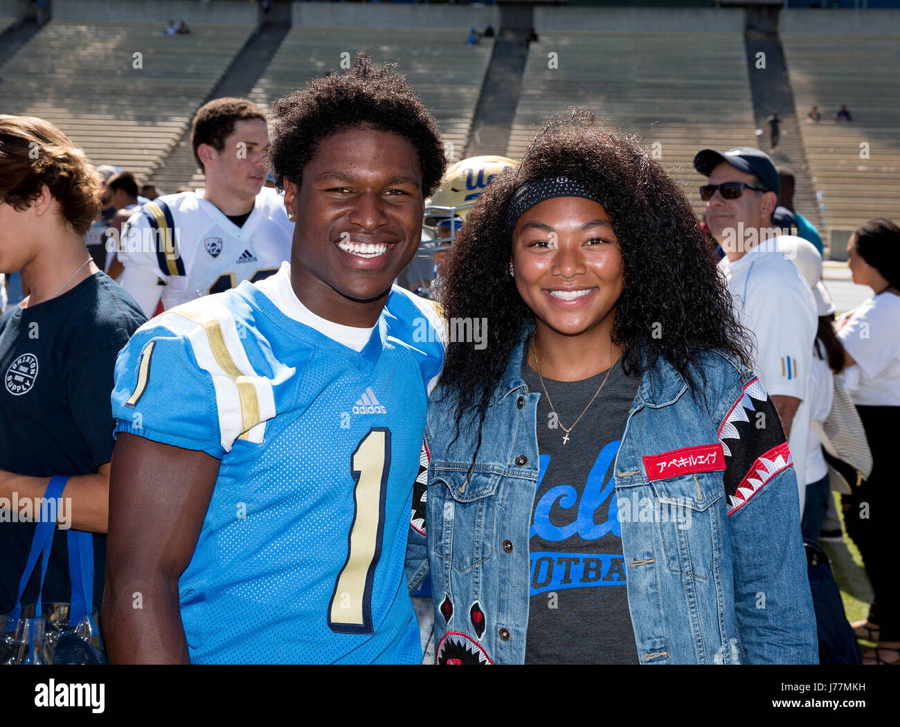 Los Angeles, CA, USA. 29th Apr, 2017. UCLA defensive back (1) Darnay ...