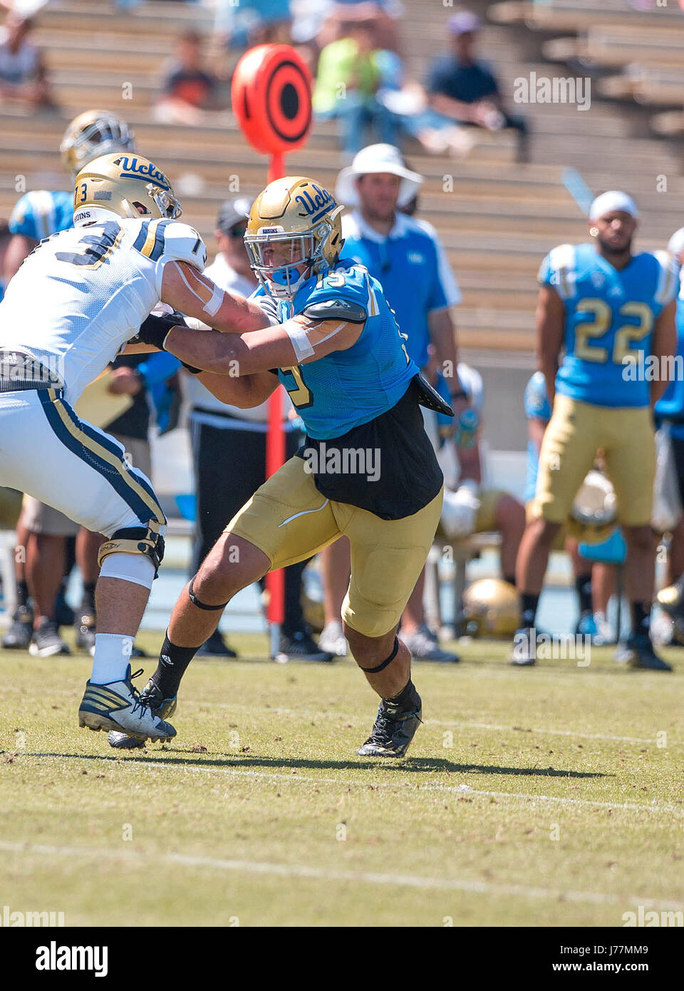 Los Angeles, CA, USA. 29th Apr, 2017. UCLA defensive lineman (15 ...