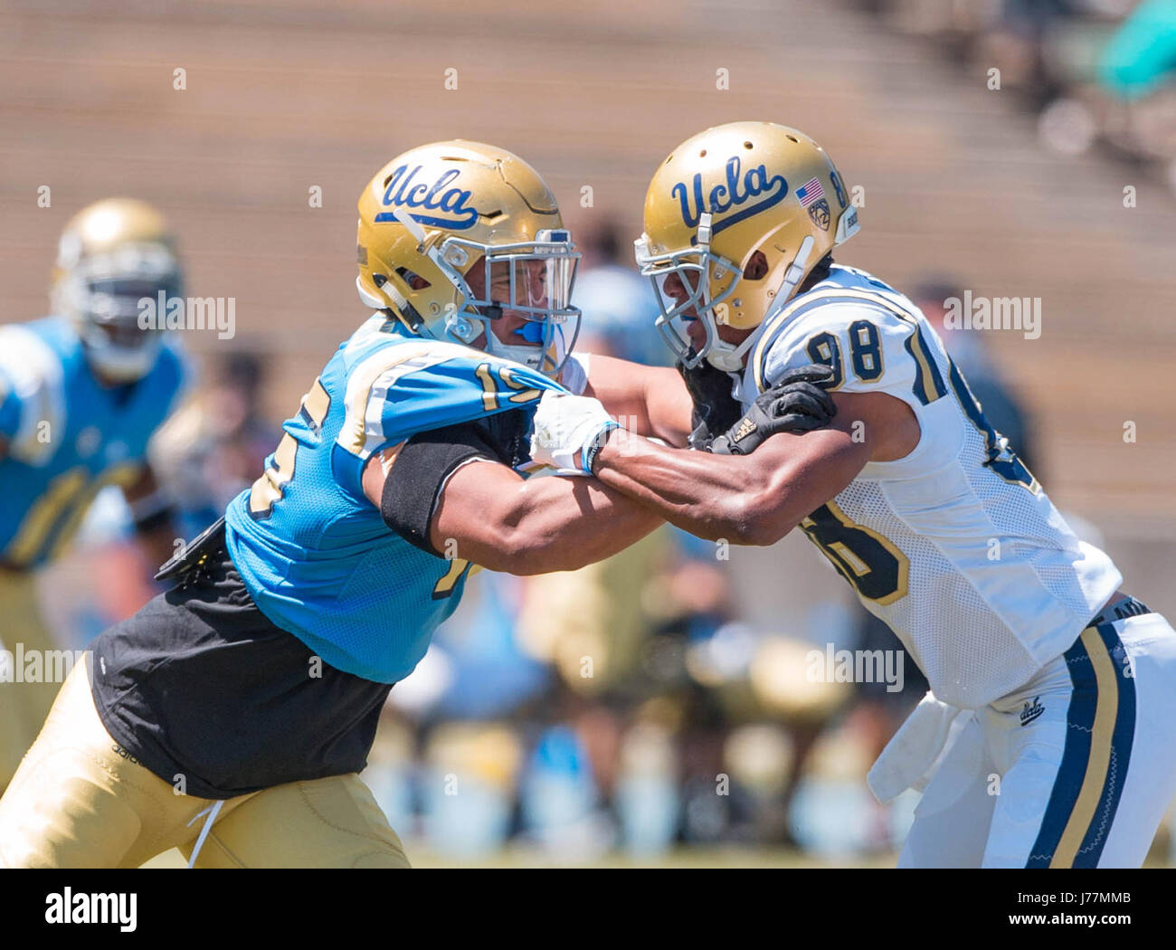 Los Angeles, CA, USA. 29th Apr, 2017. UCLA defensive lineman (15 ...