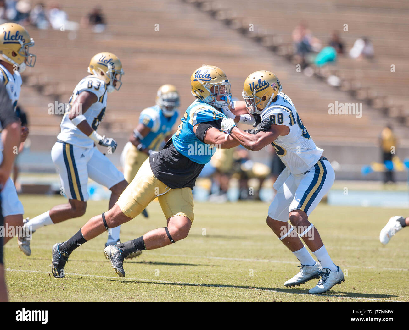Los Angeles, CA, USA. 29th Apr, 2017. UCLA defensive lineman (15 ...