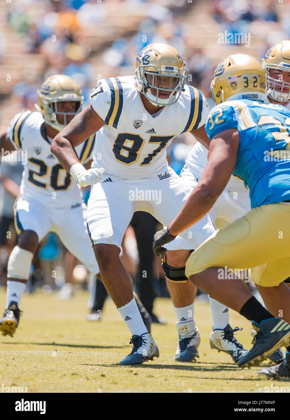 Los Angeles, CA, USA. 29th Apr, 2017. UCLA tight end (86) Jordan Wilson ...