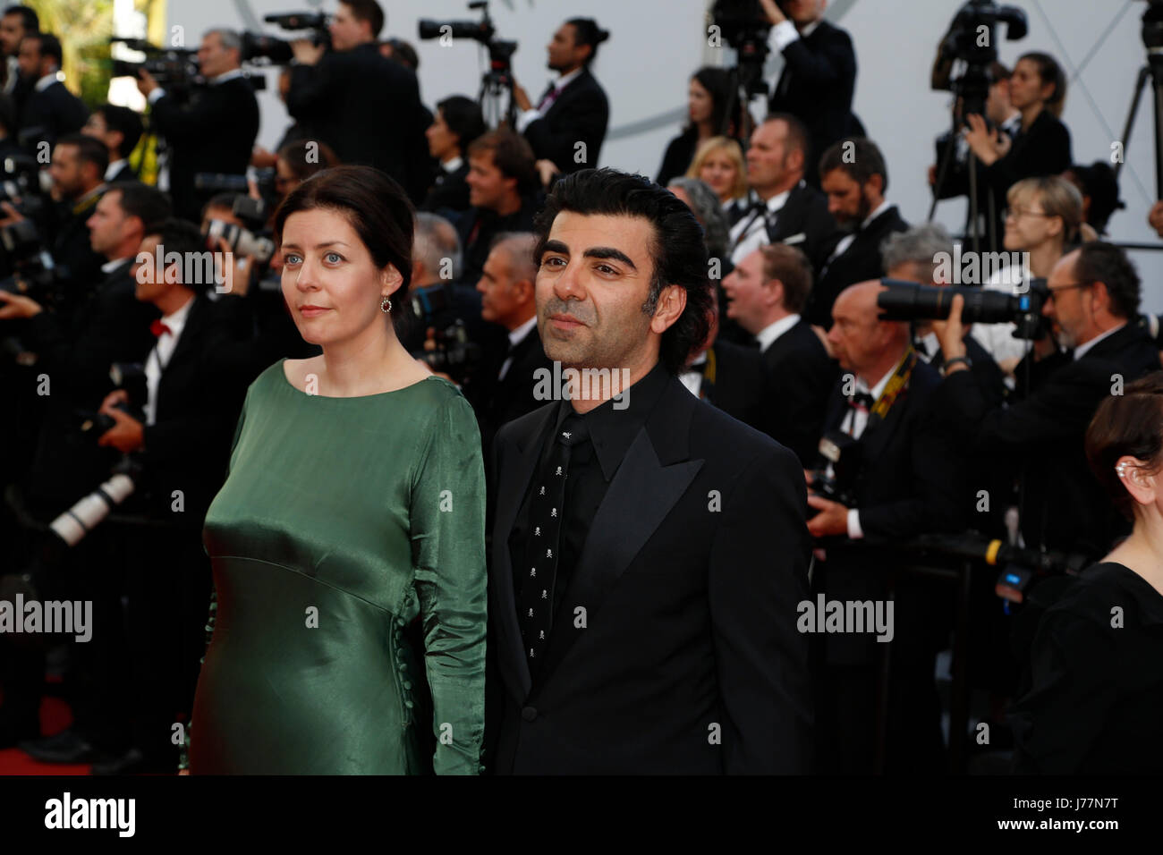 Cannes, France. 23rd May, 2017. Fatih Akin and Monique Akin attend the ...