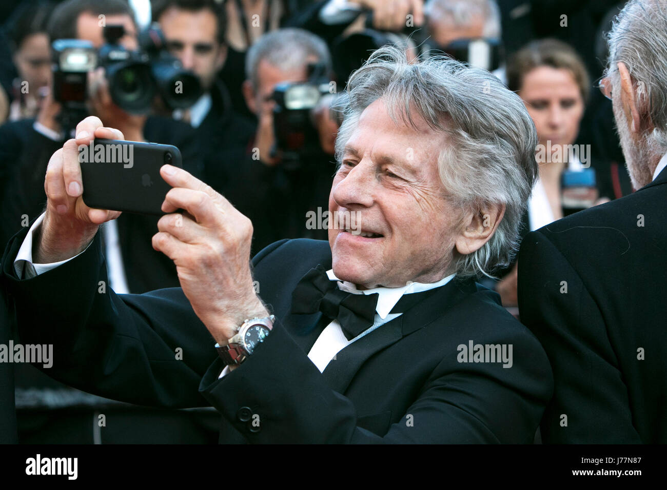 Cannes, France. 23rd May, 2017. Roman Polanski attends the red carpet ...