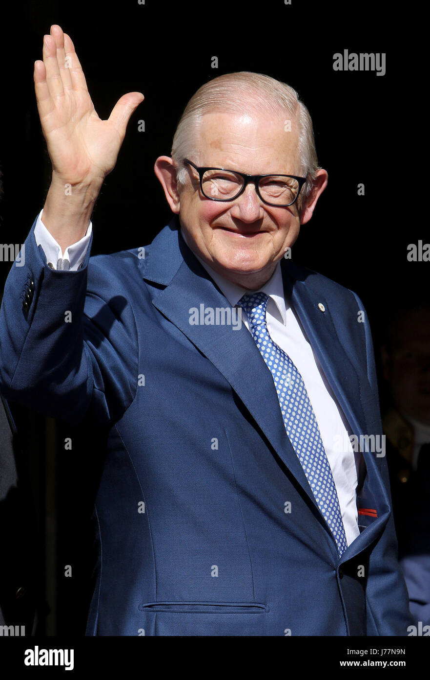 Pieter van Vollenhoven arrives at the Royal Palace in Amsterdam, 23 May ...