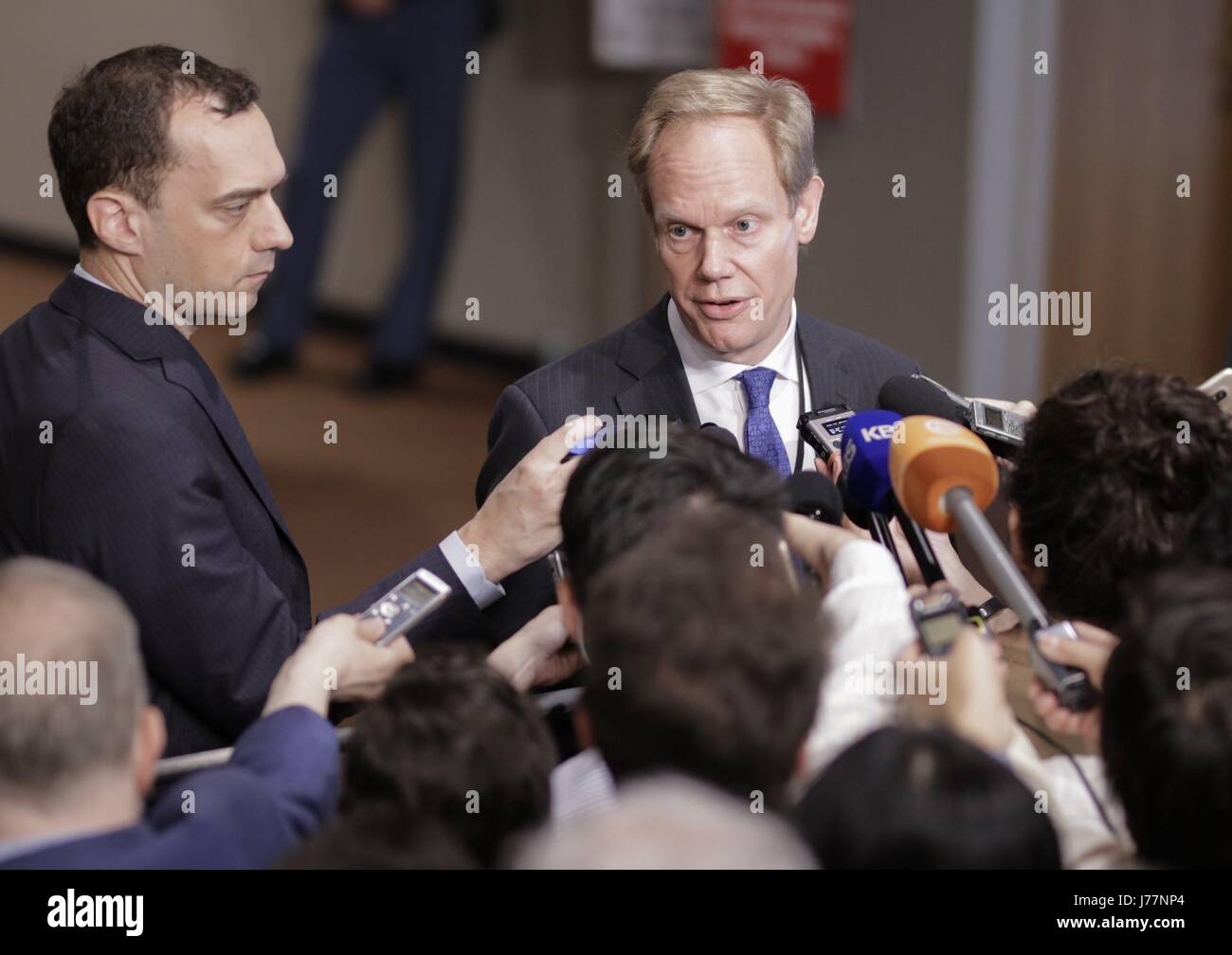 United Nations, New York, USA, May 23 2017 - Matthew Rycroft, Permanent ...