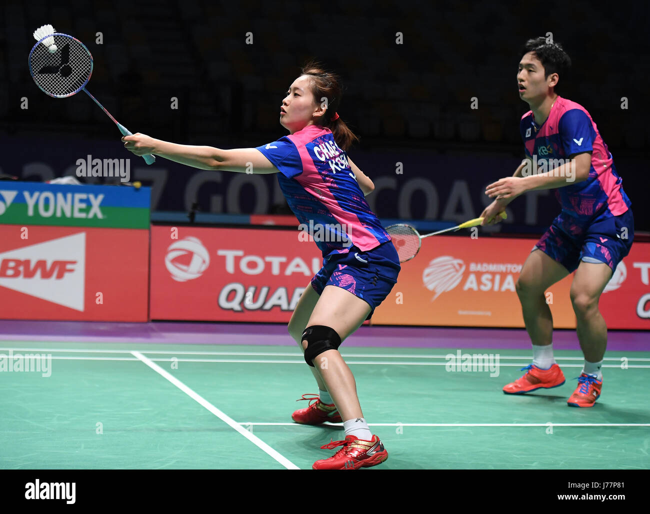 (170524) -- GOLD COAST, May 24, 2017 (Xinhua) -- South Korea's Choi ...