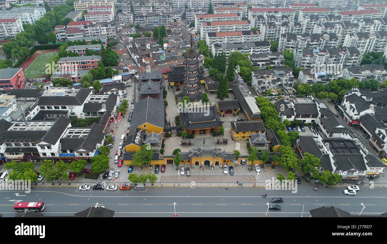 (170524) -- SHANGHAI, May 24, 2017 (Xinhua) -- The Xilin Temple is seen ...