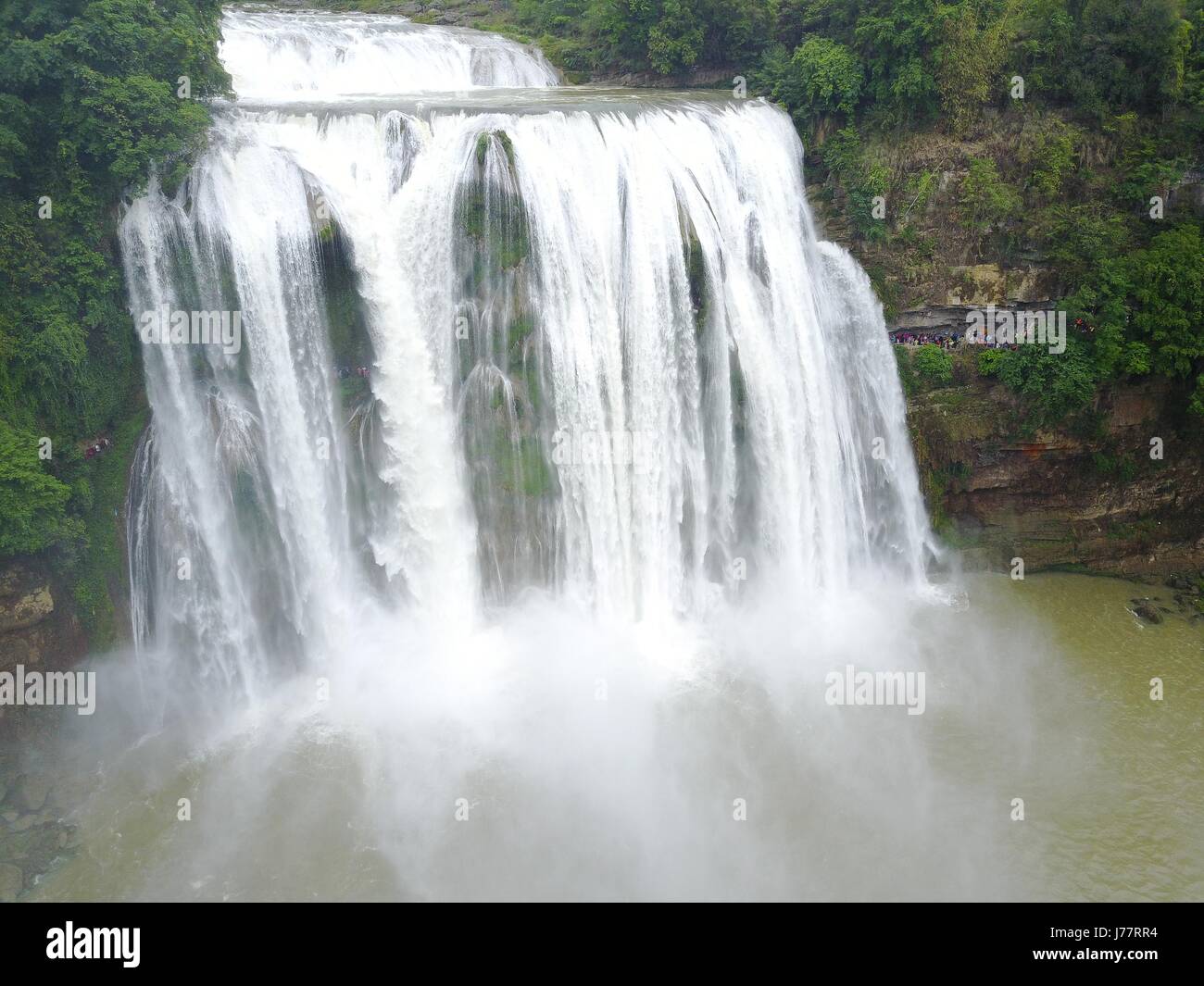Anshun, China. 24th May, 2017. Aerial photo taken on May 24, 2017 shows ...