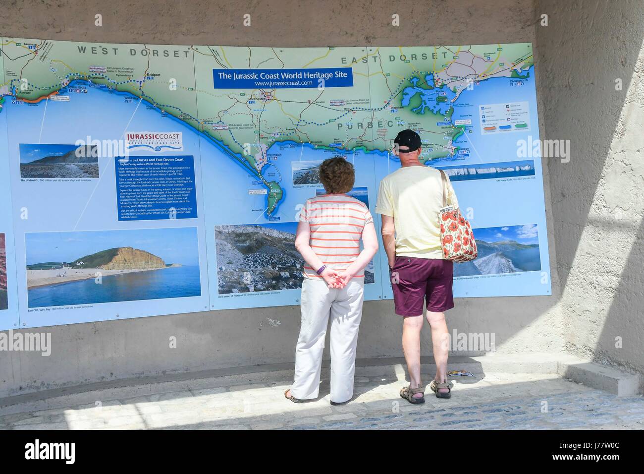 Jurassic coast map hi-res stock photography and images - Alamy