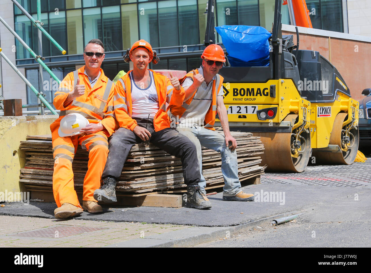 Construction Crew At Work