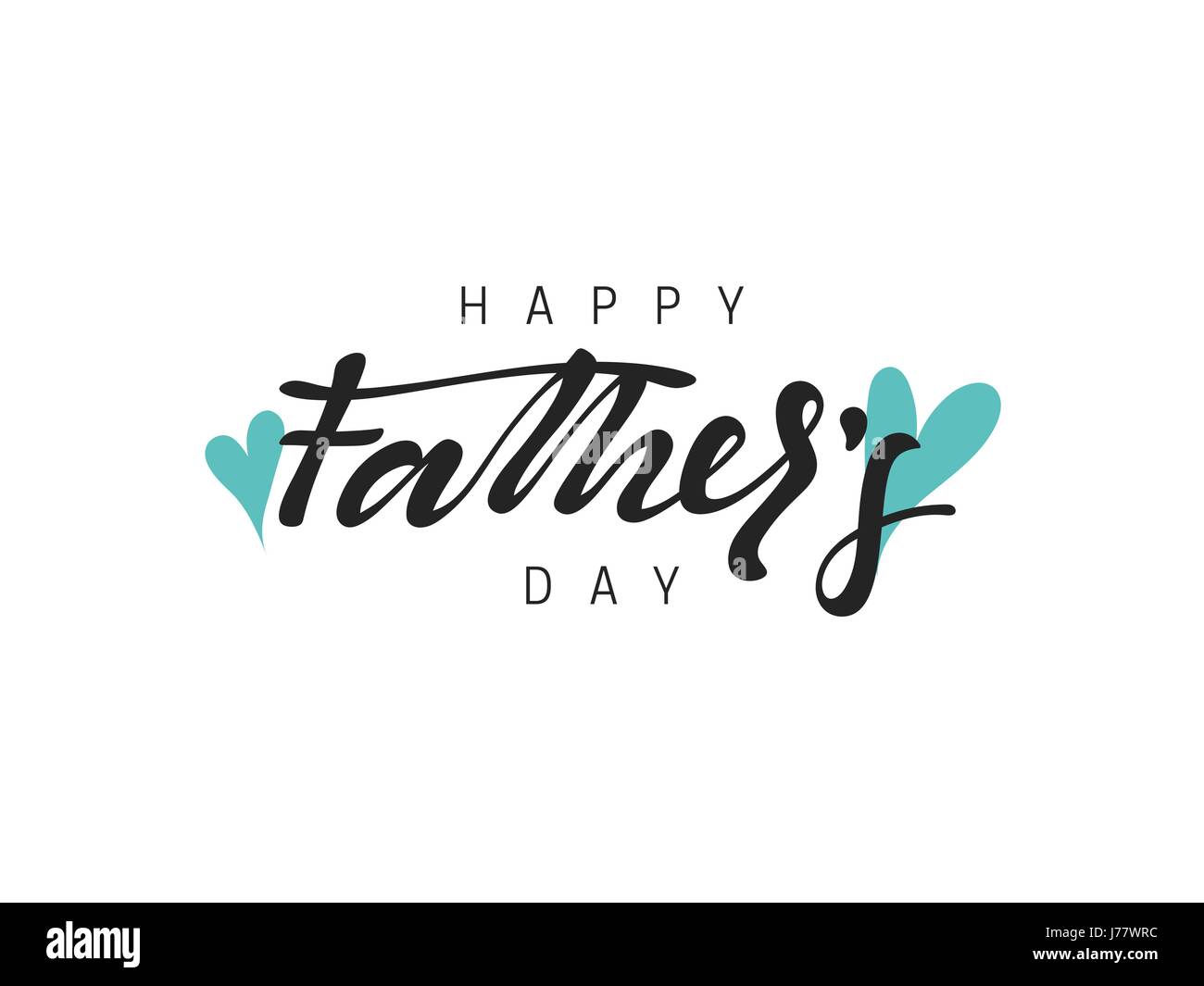 Happy Father's Day. Lettering calligraphy hand drawn Stock Vector Image ...