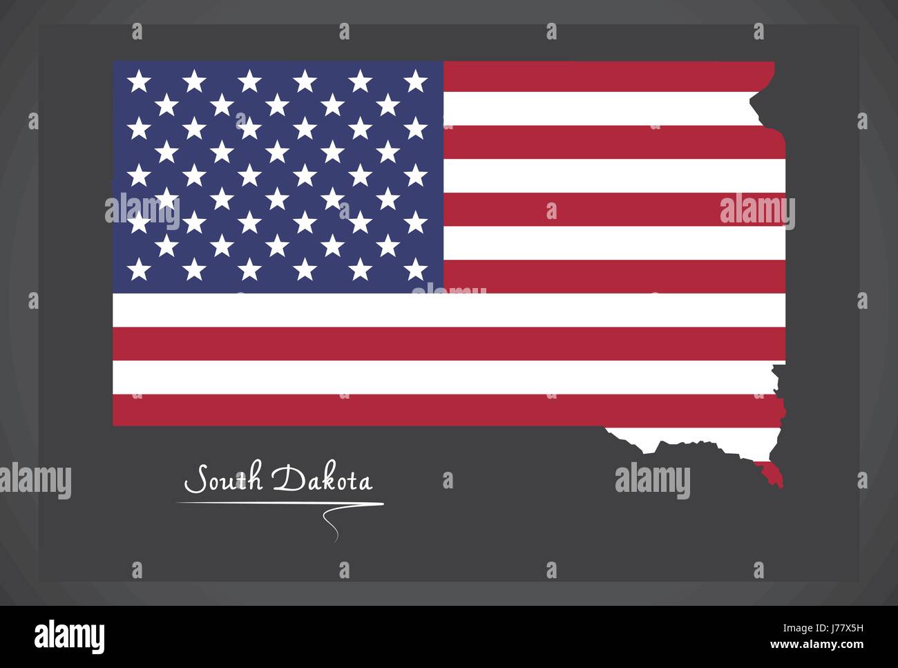 South dakota map new hi-res stock photography and images - Alamy