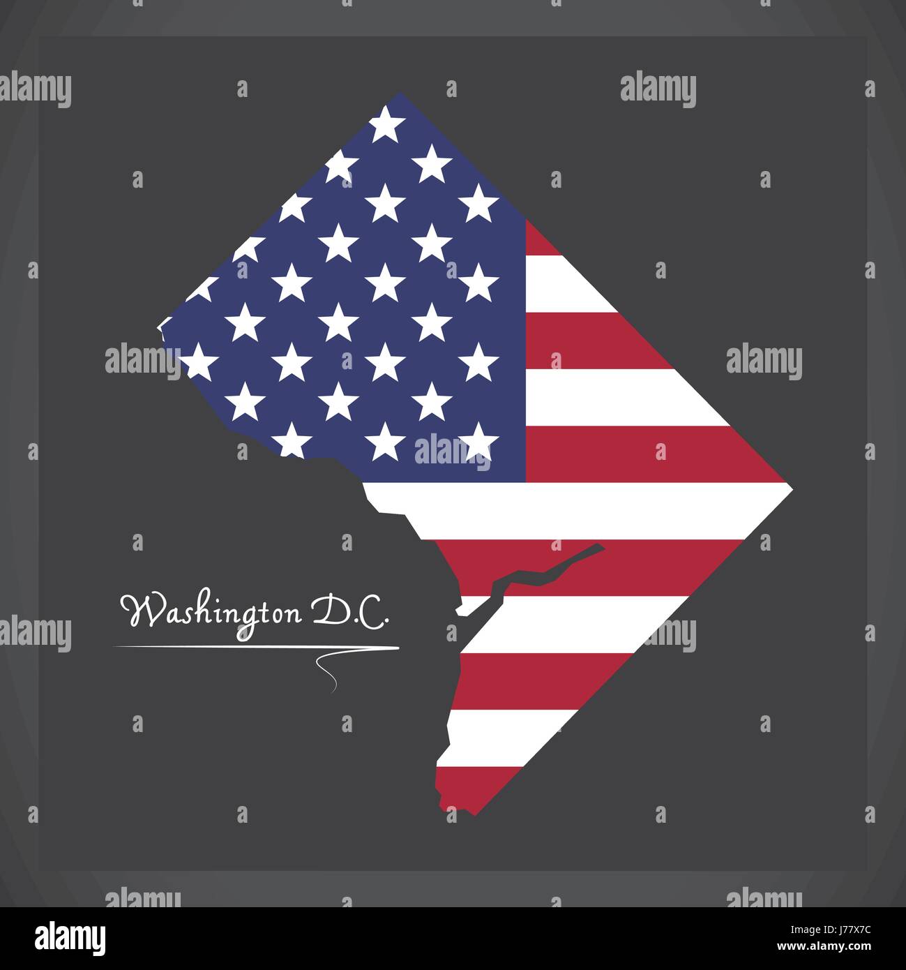 Dc map vector hi-res stock photography and images - Alamy