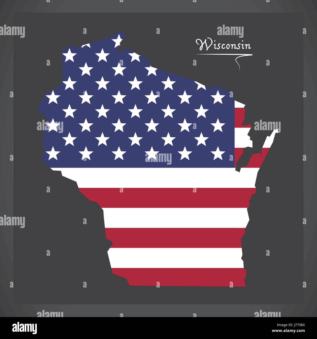 Map of wisconsin counties Stock Vector Images - Alamy