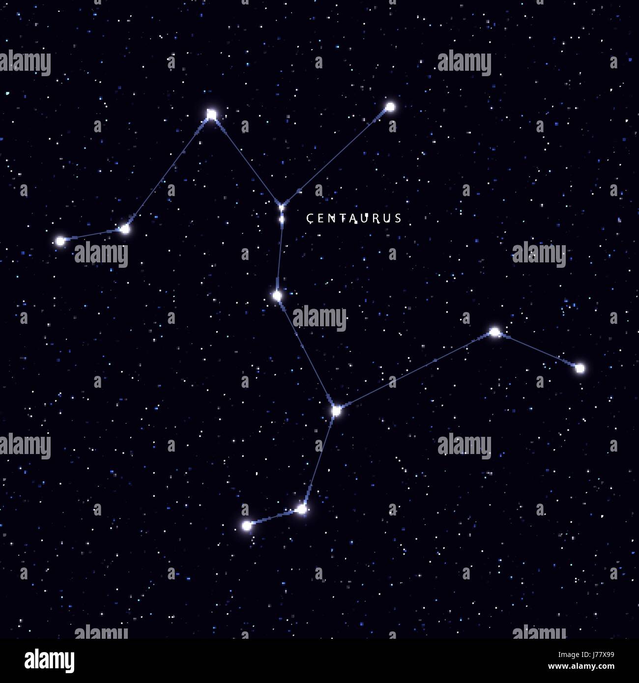 Sky Map with the name of the stars and constellations. Astronomical ...