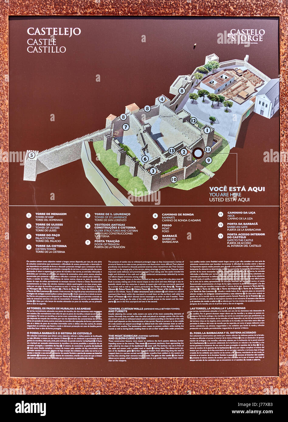 Saint George Castle Stock Photo - Alamy