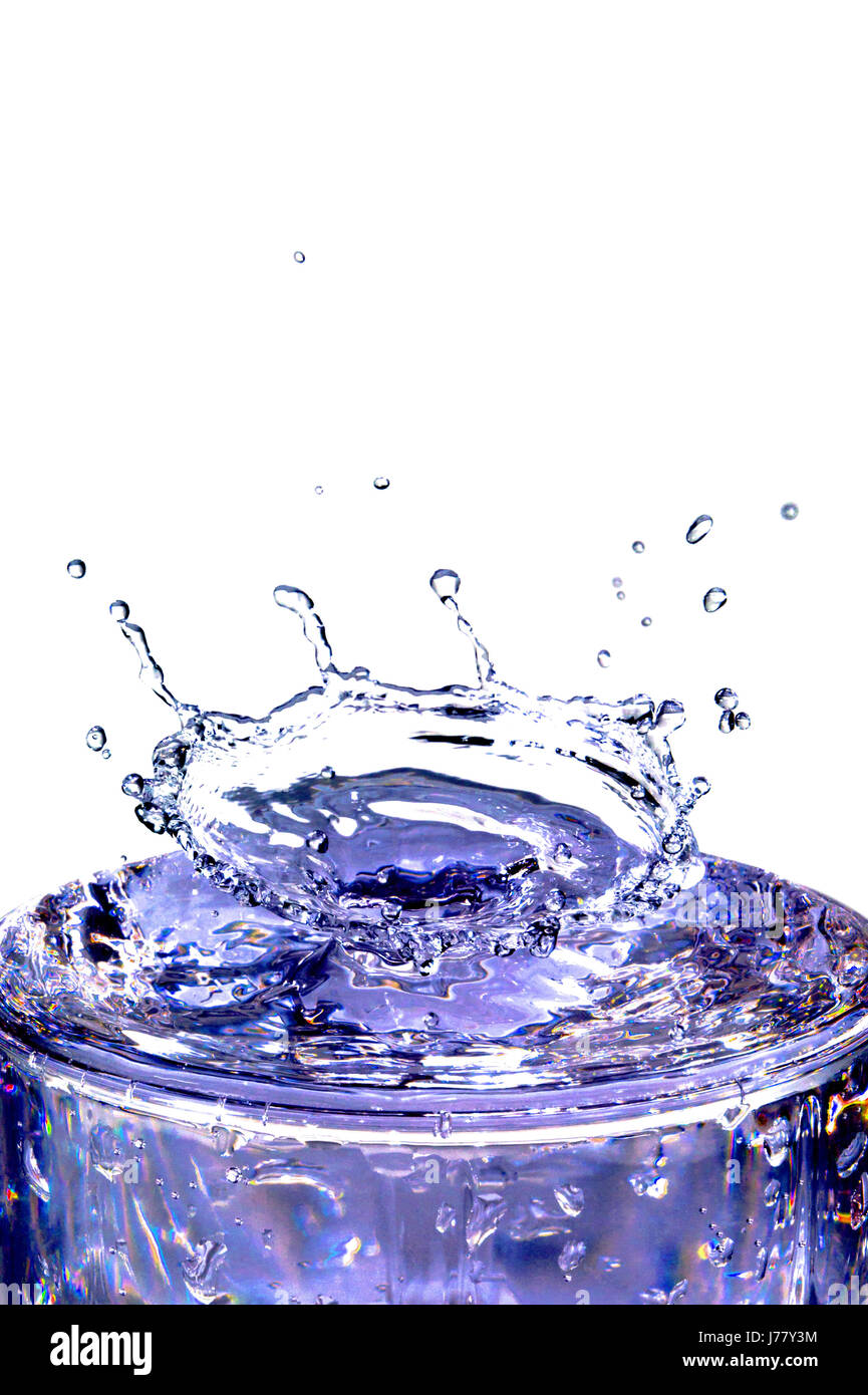 Colorful liquid splash isolated on white background closeup Stock Photo ...