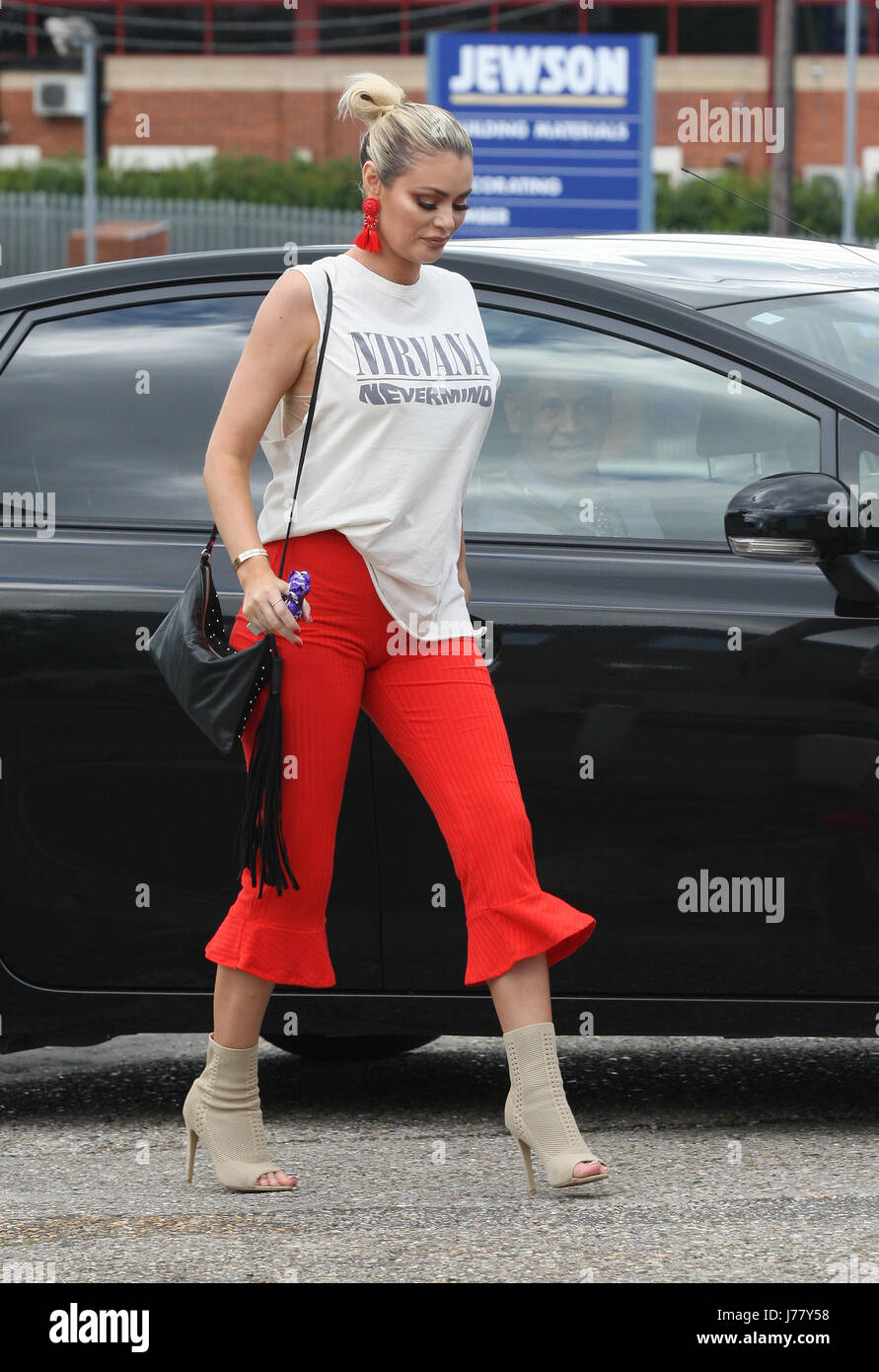 TOWIE stars filming at Peabod Cafe Featuring: Chloe Simms Where ...