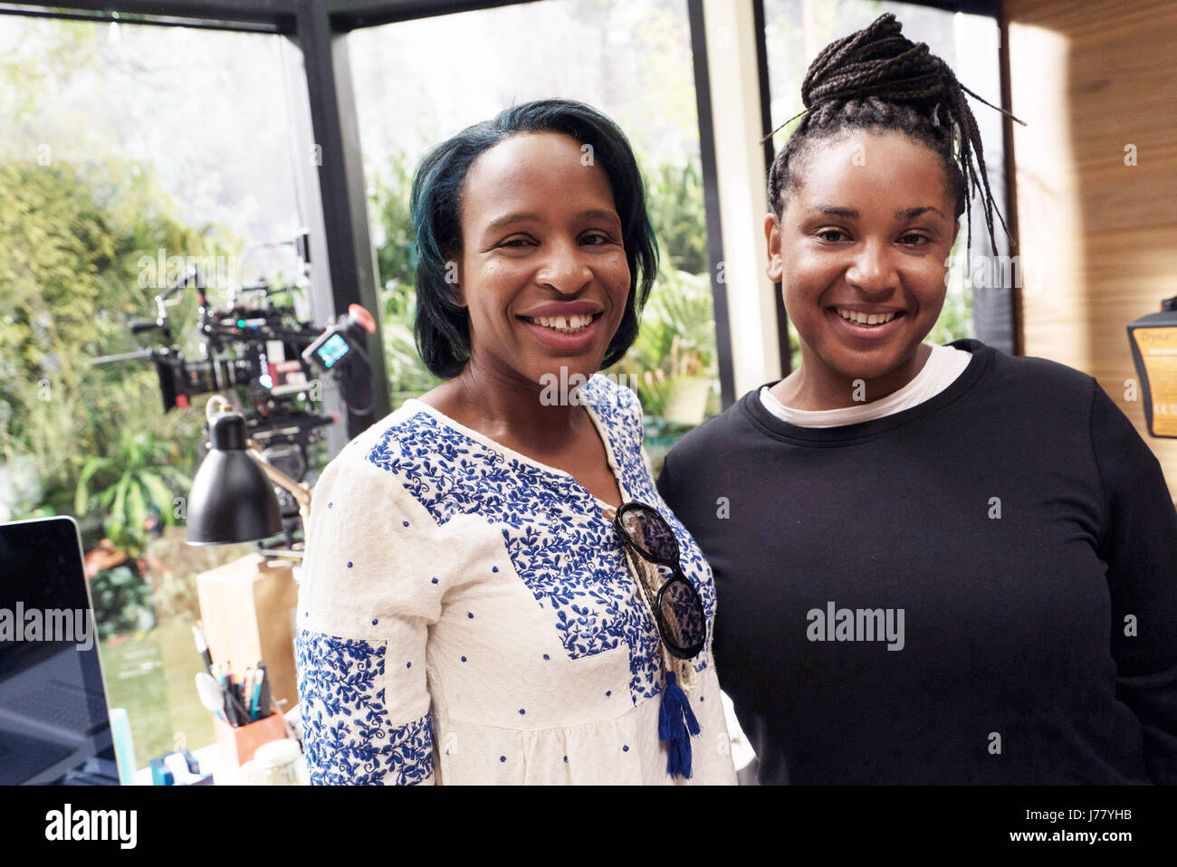 EVERYTHING, EVERYTHING, from left, source author Nicola Yoon, director ...