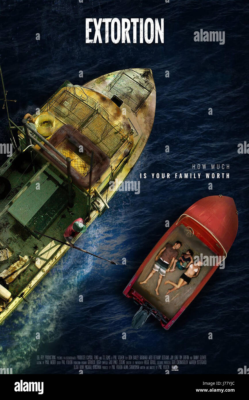 EXTORTION, US poster, from left: Eion Bailey, Mauricio Alemany, Bethany ...