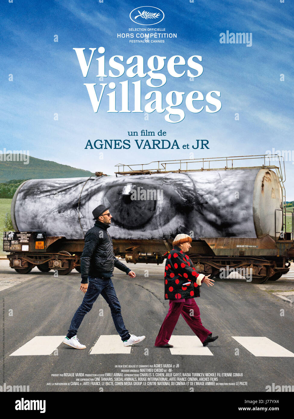 VISAGES, VILLAGES, French poster, from left: JR, Agnes Varda, 2017 ...