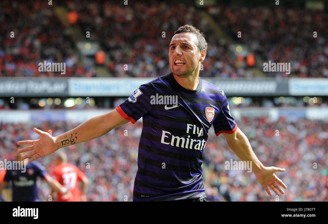 SANTI CAZORLA ARSENAL FC ARSENAL FC ANFIELD LIVERPOOL ENGLAND 02 ...