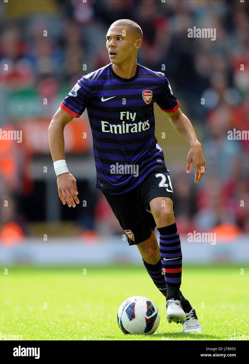 KIERAN GIBBS ARSENAL FC ARSENAL FC ANFIELD LIVERPOOL ENGLAND 02 ...