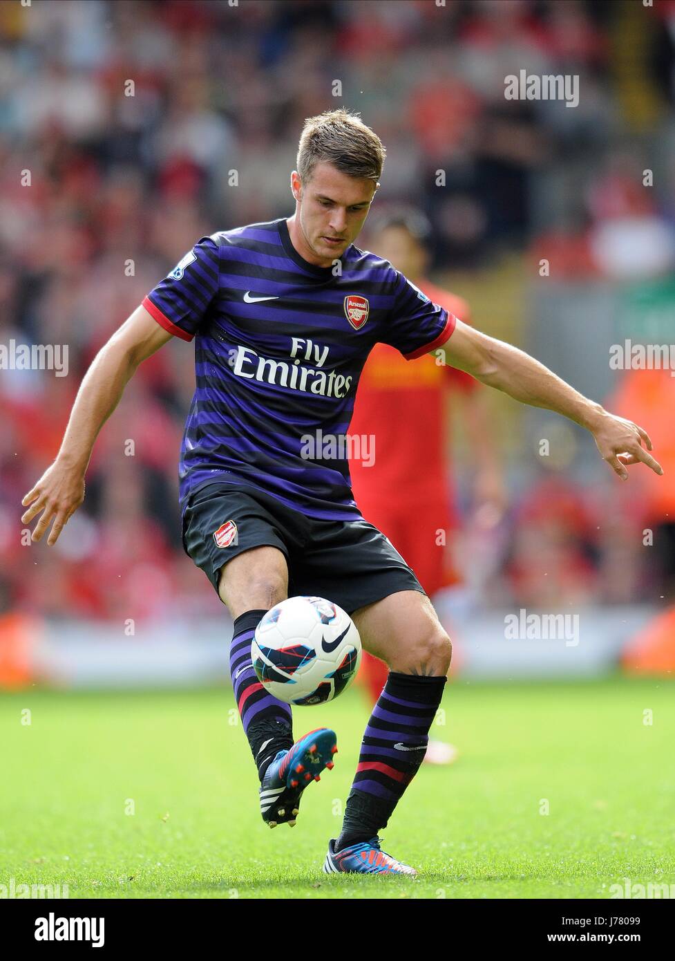 AARON RAMSEY ARSENAL FC ARSENAL FC ANFIELD LIVERPOOL ENGLAND 02 ...