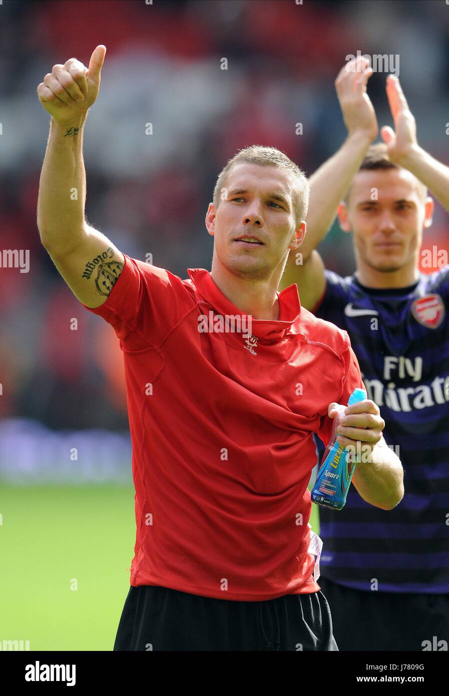 LUKAS PODOLSKI ARSENAL FC ARSENAL FC ANFIELD LIVERPOOL ENGLAND 02 ...