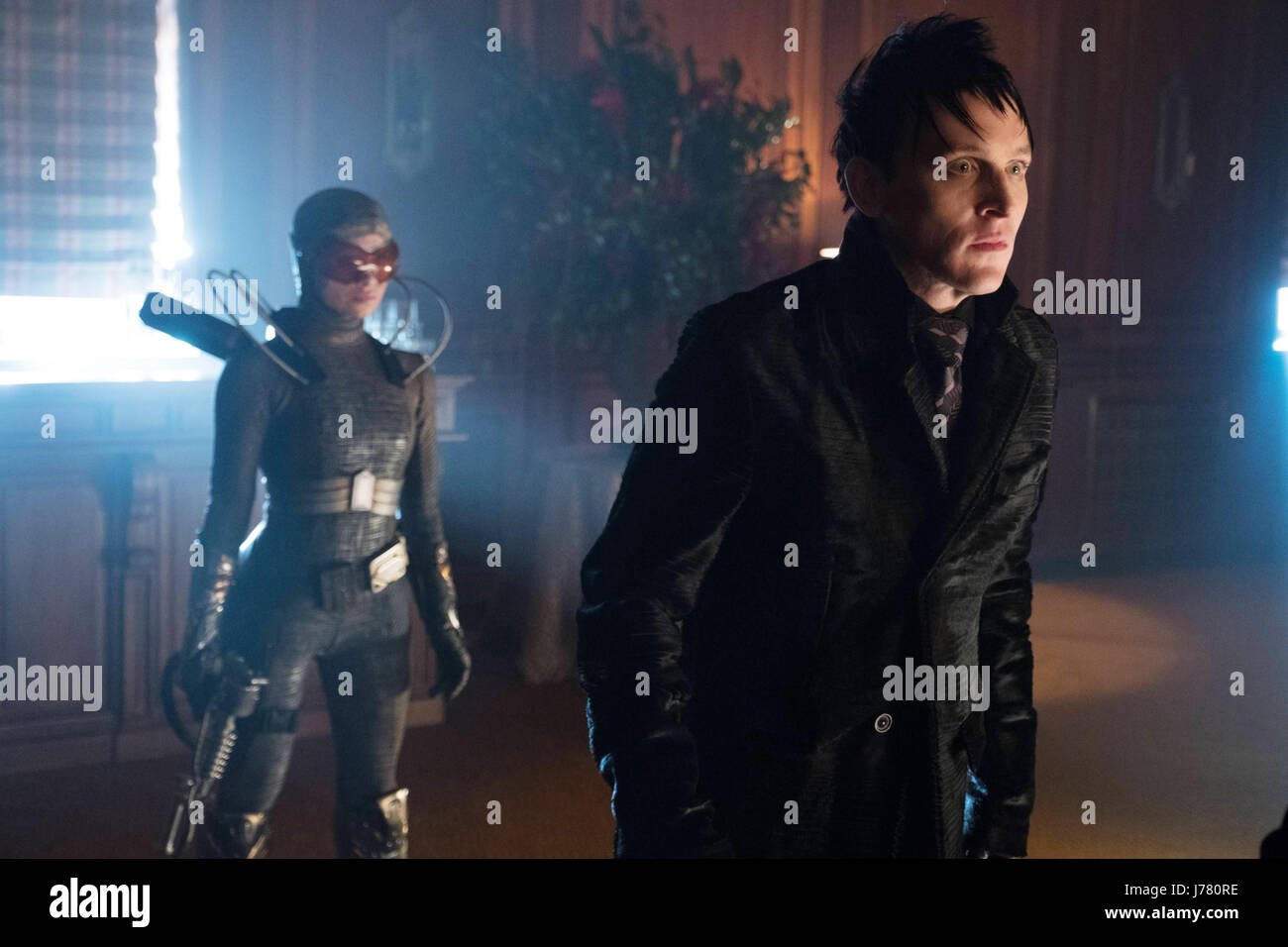 GOTHAM, l-r: Camila Perez, Robin Lord Taylor in 'Heroes Rise: Light the ...