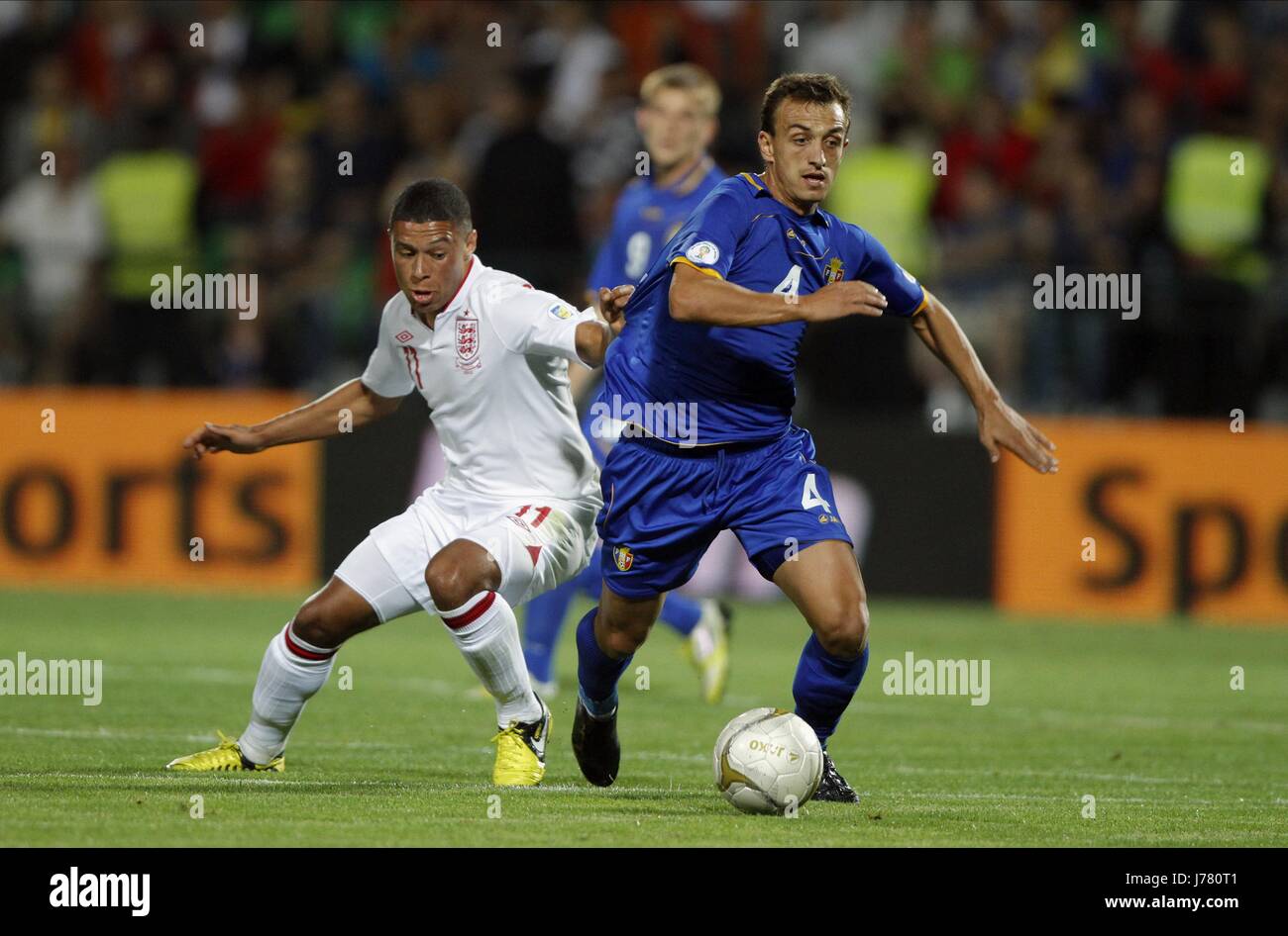ALEXANDRU ONICA & ALEX OXLADE MOLDOVA V ENGLAND ZIMBRU STADIUM CHISINAU MOLDOVA 07 September ...