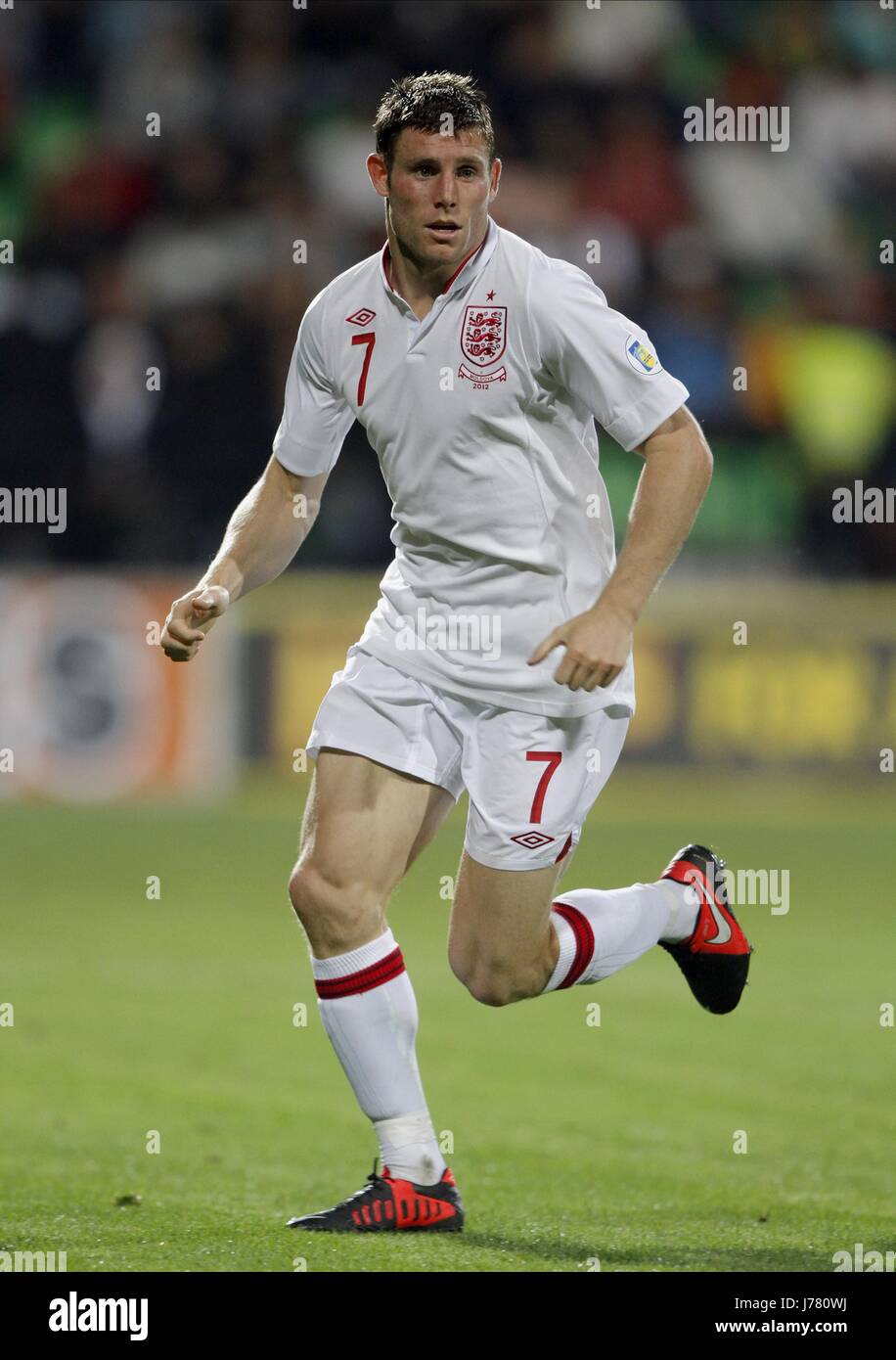 JAMES MILNER ENGLAND ZIMBRU STADIUM CHISINAU MOLDOVA 07 September 2012 ...