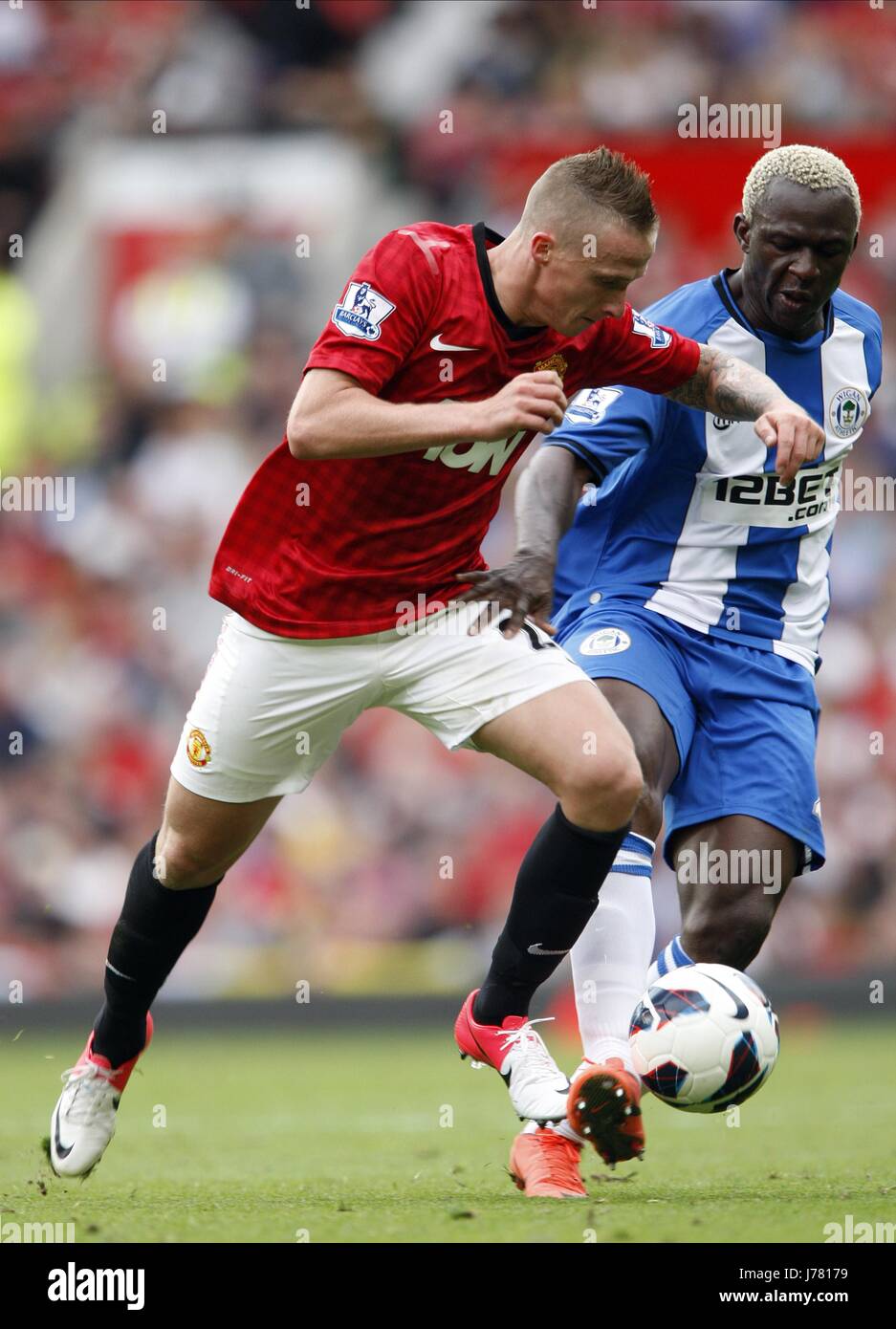ALEXANDER BUTTNER & JEAN BEAUS MANCHESTER UNITED V WIGAN ATHL OLD ...