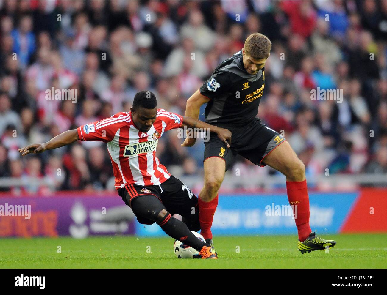 STEPHANE SESSEGNON & STEVEN GE SUNDERLAND V LIVERPOOL STADIUM OF LIGHT ...