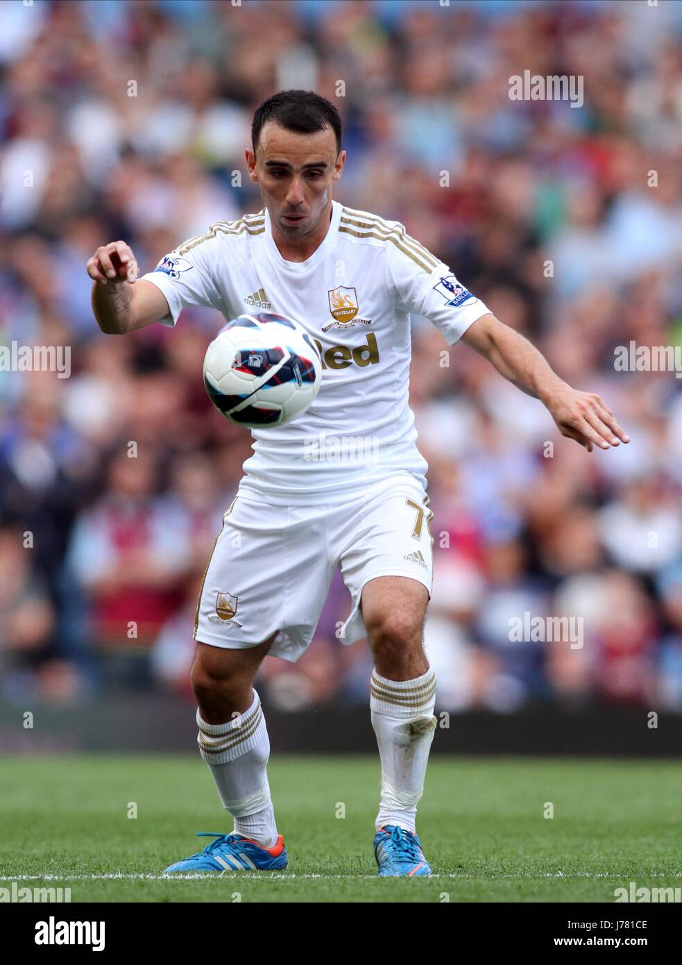 LEON BRITTON SWANSEA CITY FC SWANSEA CITY FC VILLA PARK BIRMINGHAM ...