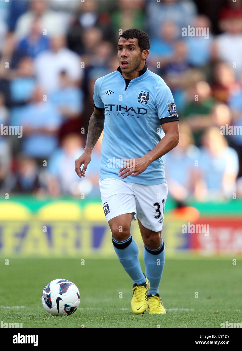 CARLOS TEVEZ MANCHESTER CITY FC MANCHESTER CITY FC BRITANNIA STADIUM ...