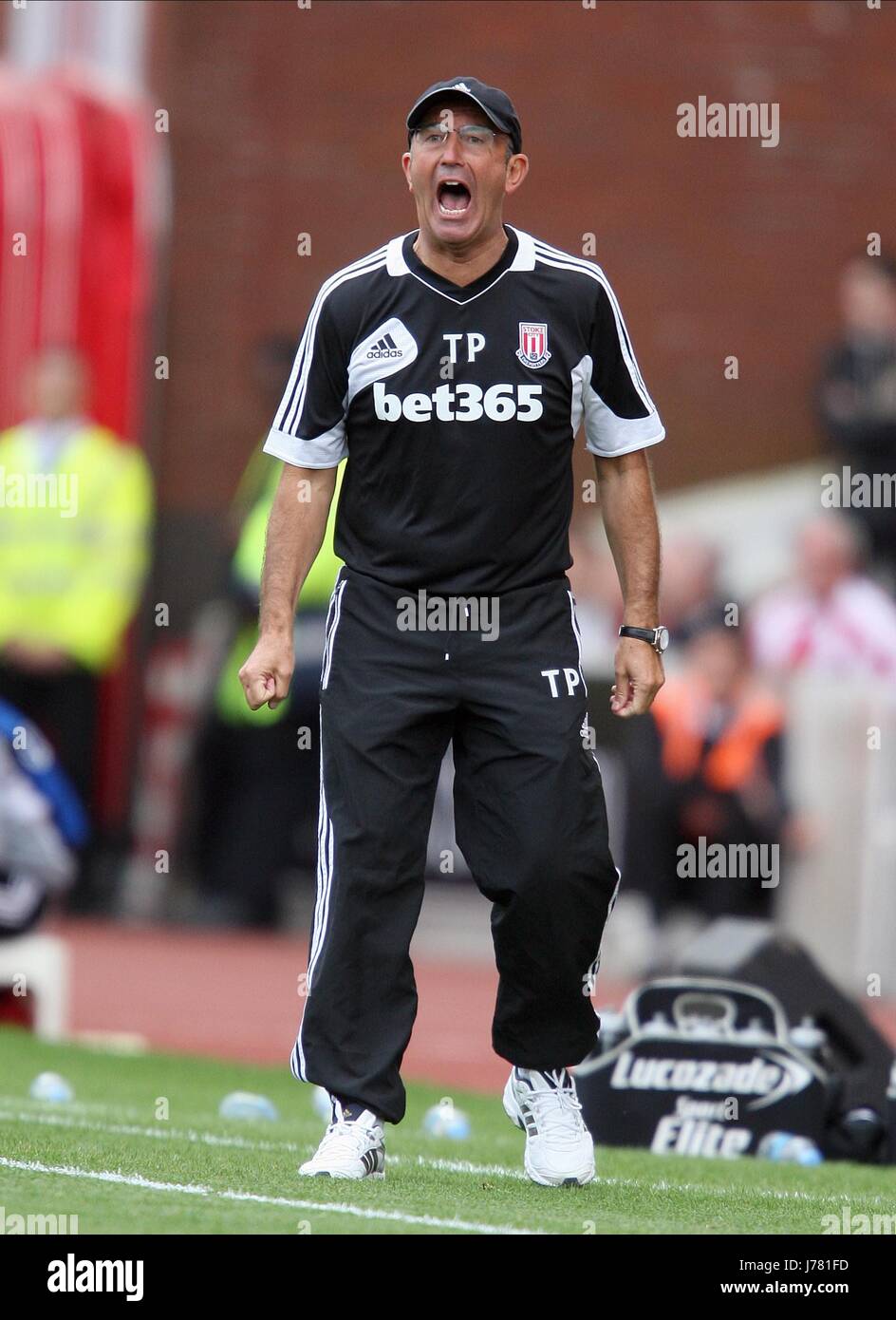 TONY PULIS STOKE CITY FC MANAGER STOKE CITY FC MANAGER BRITANNIA ...