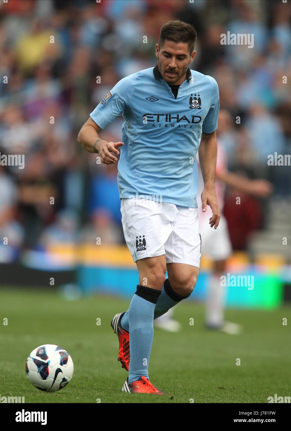 JAVI GARCIA MANCHESTER CITY FC MANCHESTER CITY FC BRITANNIA STADIUM ...