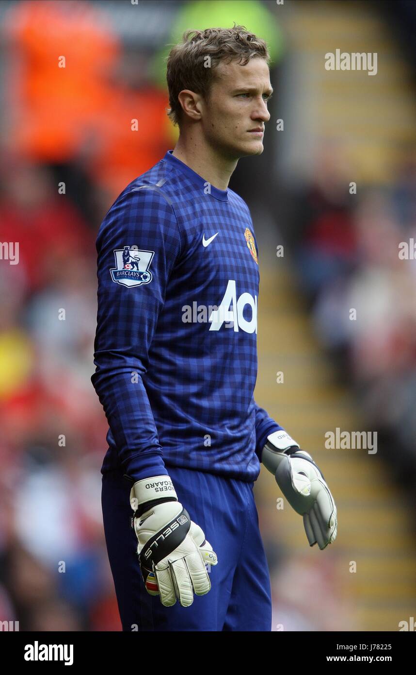 ANDERS LINDEGAARD MANCHESTER UNITED FC MANCHESTER UNITED FC ANFIELD ...